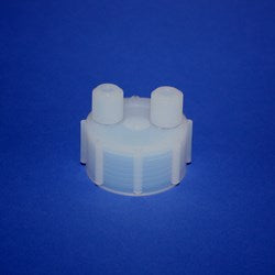 58 mm Buttress Transfer Closure, (2) 1/8" OD Tube Ports 600-058-22 – DetectionLimits